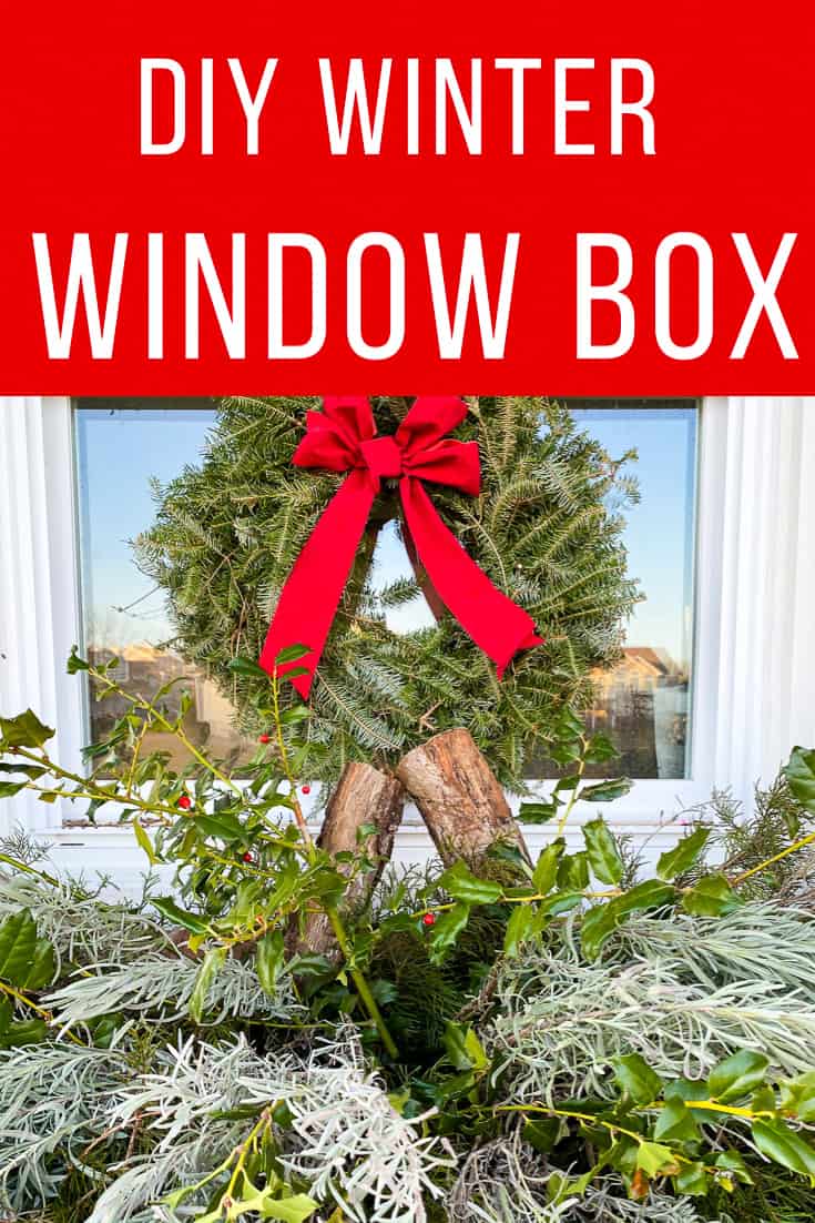 DIY Winter Window Boxes - Fearless DIY