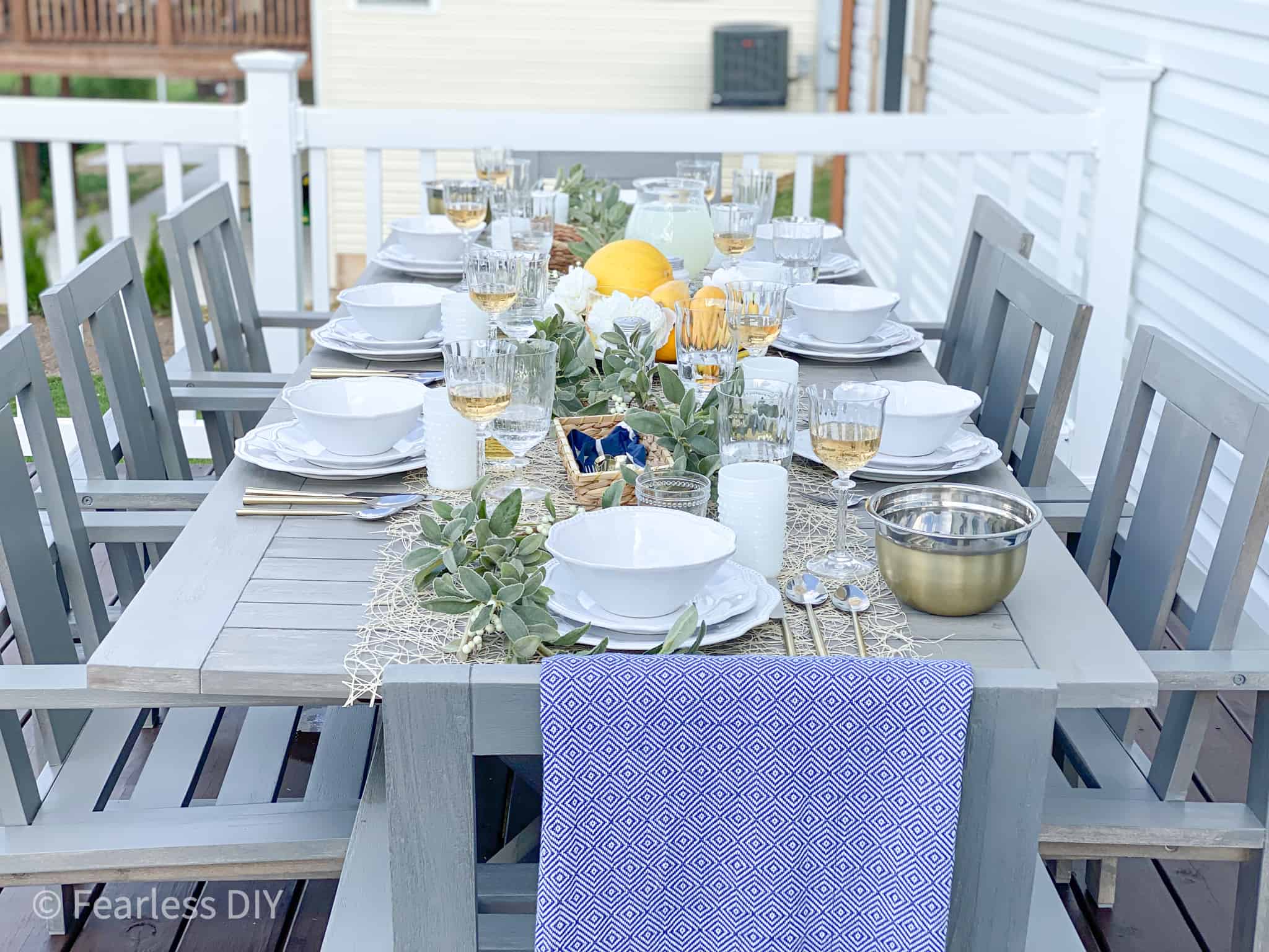 How To Makeover An Outdoor Table - Fearless DIY