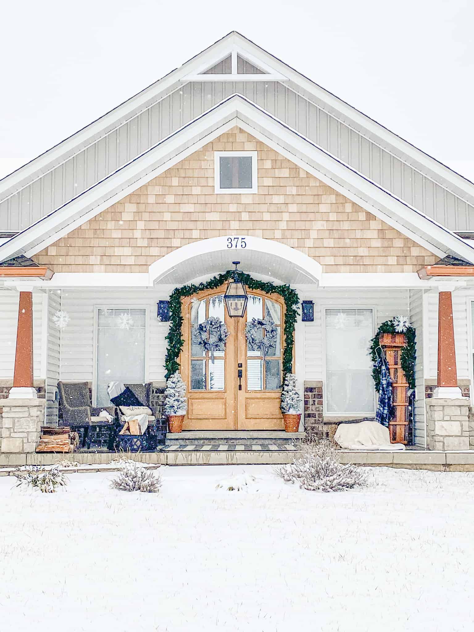Winter Front Porch Makeover 2021 - Fearless DIY